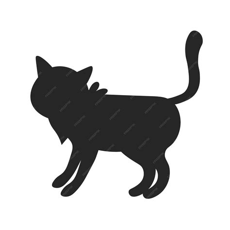 Premium Vector Cat Vector Icon Cat Silhouette Symbol Linear Style Sign For Mobile Concept And