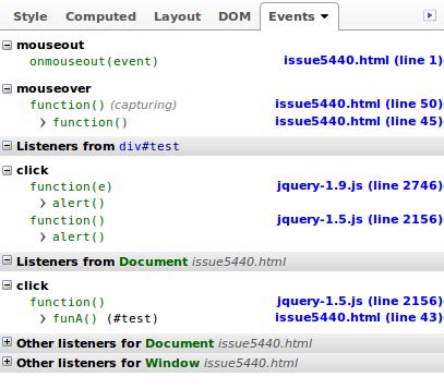 How To Debug Javascript Jquery Event Bindings With Firebug Or Similar Tools Stack Overflow