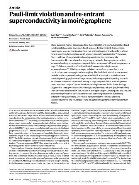 Pauli Limit Violation And Re Entrant Superconductivity In Moiré Graphene