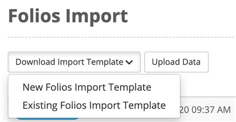Importing New Folio Records Folio Help Centre