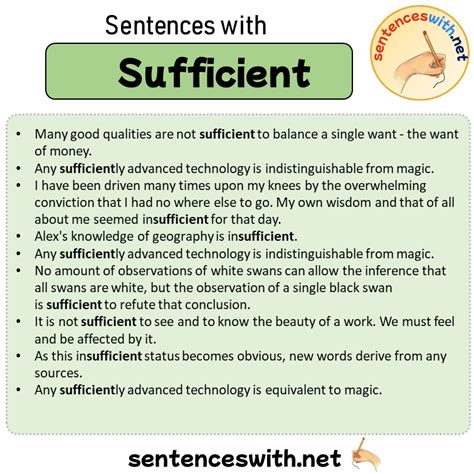 Sentences With Sufficient Sentences About Sufficient In English
