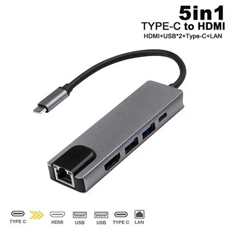 Usb C To Hdmi In Multiport Adapter With Mbps Ethernet Ido Lk