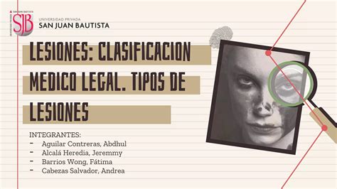 Tipos De Lesiones Med Legal Pptx