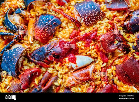 Asturian Traditional Food Rice With Lobster Tazones Principality Of