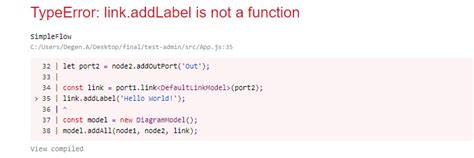 Tutorial Example Not Working Issue Projectstorm React Diagrams Github