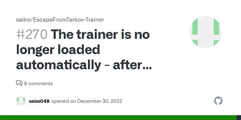 The Trainer Is No Longer Loaded Automatically After 013021523 · Issue 270 · Sailro