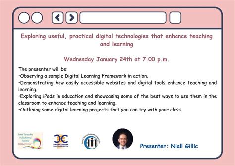 Region 1 Webinar Exploring Useful Practical Digital Technologies That Enhance Teaching And
