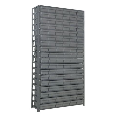 Quantum Storage 1275 401 Shelf Bin Organizer 12 X 36 X 75 With 13