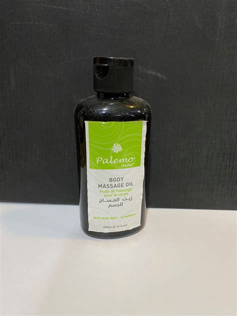 Body Massage Oil With Aloe Vera Oil Palemo Mar Dead Sea Products