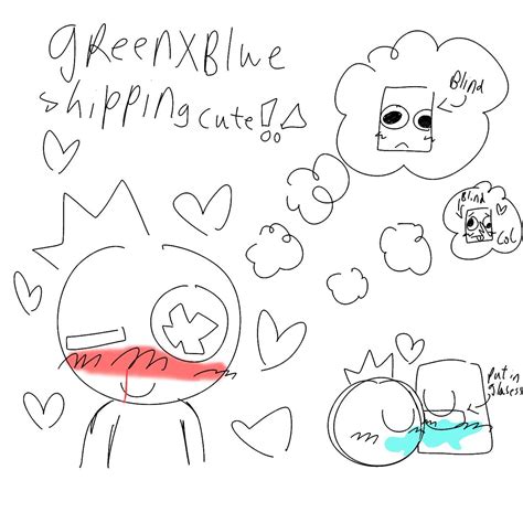 I Ship Blue X Green Gambar