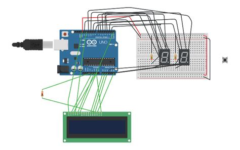 Circuit Design P3 C 2 Seven Segment Withlcd Tinkercad