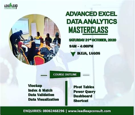 Lead Leap Data Analytics School On Linkedin Advanced Excel Data Analytics Masterclass Taking