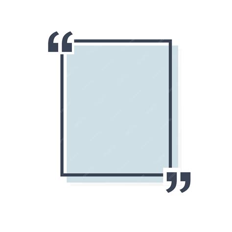 Premium Vector Vector Template Blank Rectangle Quote Speech Box With