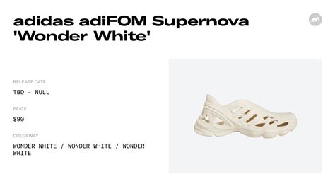 Adidas Adifom Supernova Wonder White If3917 Release Info
