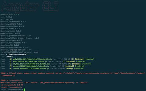 Error In Illegal State Symbol Without Members Expected When Using Aot In 430 · Issue 18170