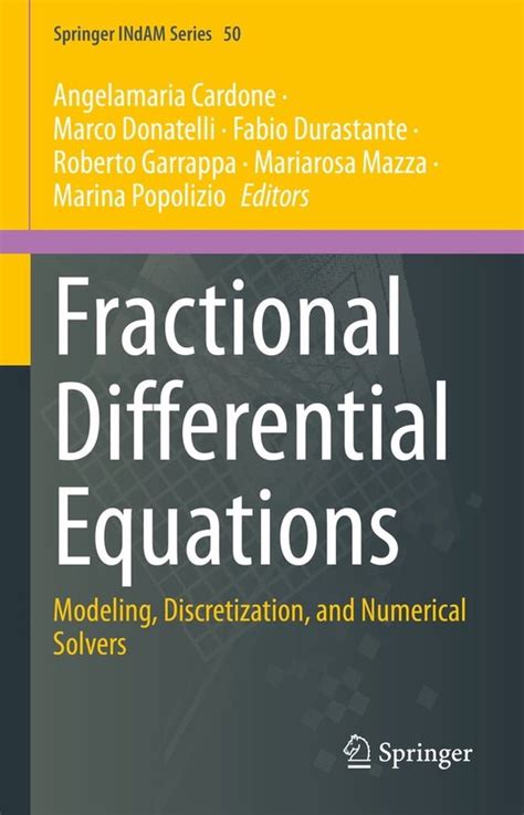 Springer Indam Series 50 Fractional Differential Equations Ebook
