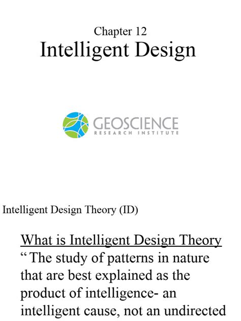 12 intelligence design theory pdf intelligent design biological