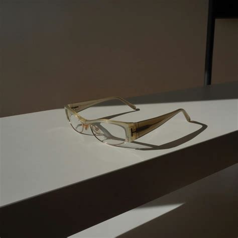 Tom Ford Tom Ford 5076 467 Gold Logo Beige Eyewear Glasses Grailed