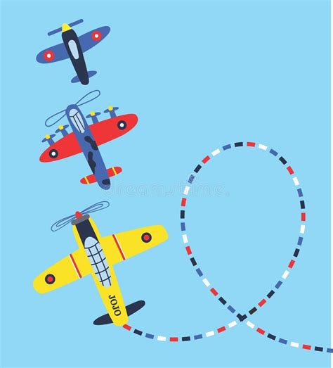 Flying Plane Vector Art Print Stock Vector Illustration Of Summer African 279886619