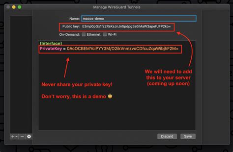 How To Configure A WireGuard MacOS Client Server Side Up