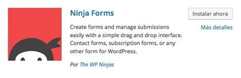 formularios para wordpress con ninja forms
