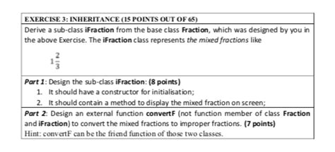 Solved Exercise 2 Class And Objects 15 Points Out Of 65