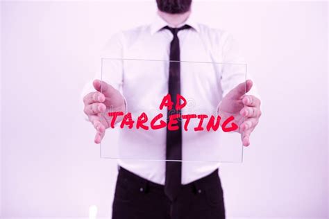Hand Writing Sign Ad Targeting Concept Meaning Target The Most