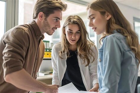 Premium Photo Office Professionals Brainstorming Ideas