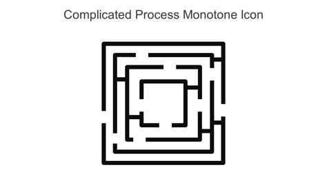 Complicated Process Monotone Icon In Powerpoint Pptx Png And Editable Eps Format PPT Slide