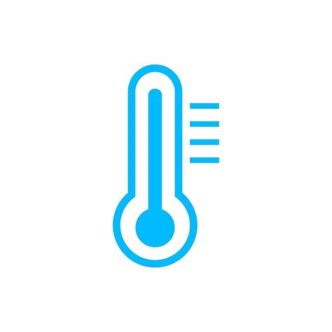 Premium Vector Temperature Icon Vector Line Thermometer Symbol