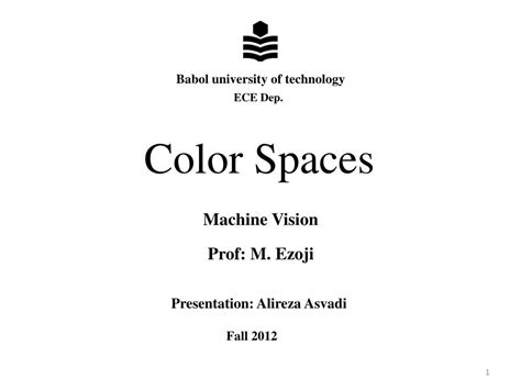 Ppt Color Spaces Powerpoint Presentation Free Download Id 2046020