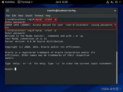 Access Denied For User ‘root‘‘localhost‘ Using Password Yes Csdn博客