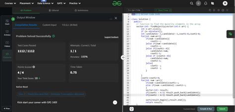 Gfg160 Geekstreak2025 Gfg160days Gfg160dayschallenge Geeksforgeeks