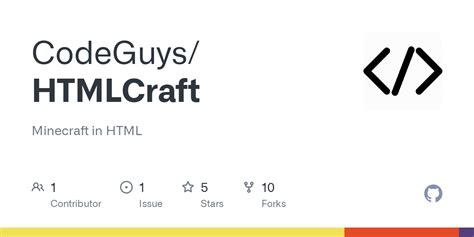 GitHub CodeGuys HTMLCraft Minecraft In HTML