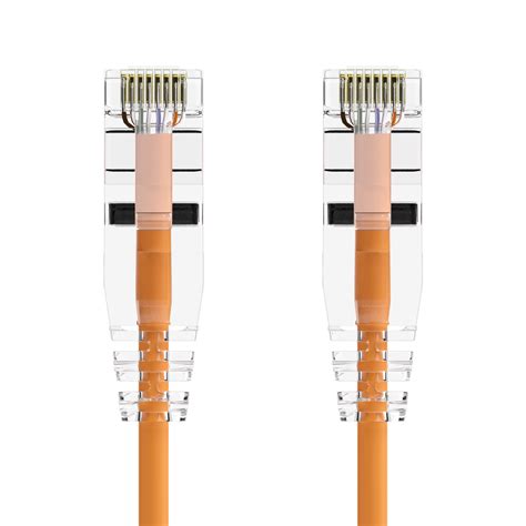 Cat6 Clear Booted Slim Patch Cable 28 Awg Data Cables Direct