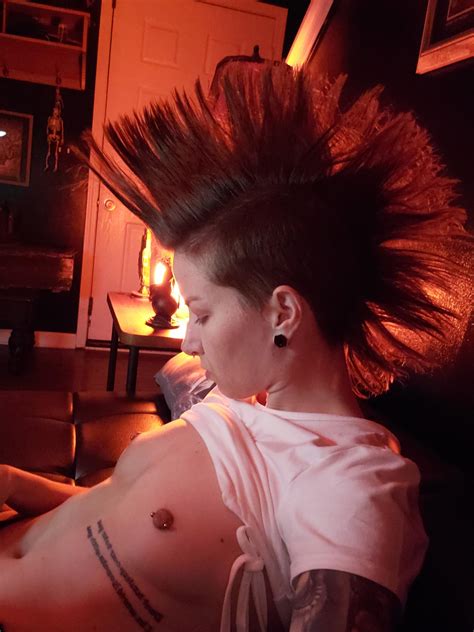 Girl Gets Mohawk