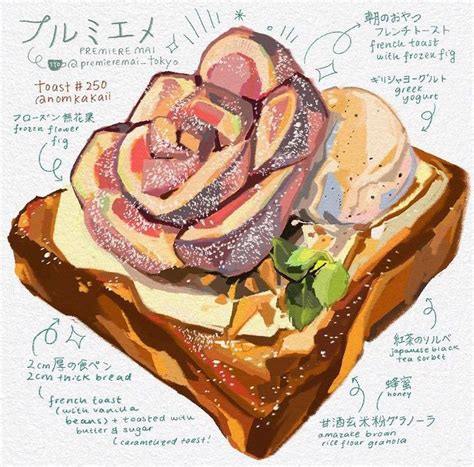 Delicious Japanese Toast With Various Toppings