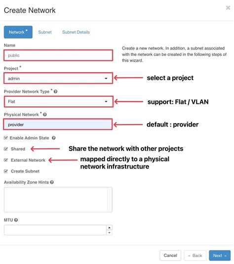 Create A Externalinternet Network With Flat Welcome To The Bigstack Cube Platform Documentation