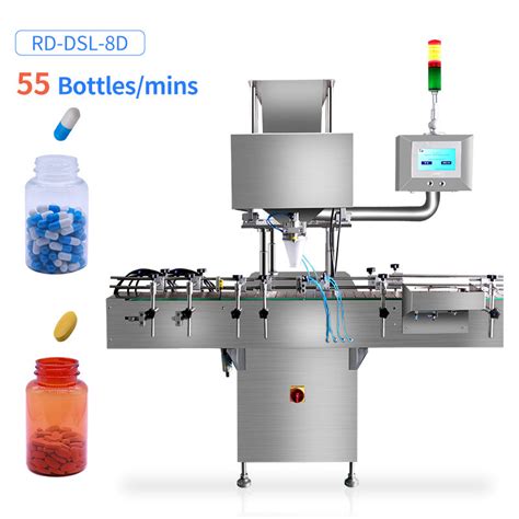 8 Lane Tablet And Capsule Counter Packaging Machinery Fully Automatic Capsule Counting Machine