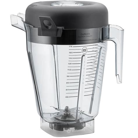 Vitamix 15899 15 Gallon Clear Copolyester Blender Jar With Lid And Wet