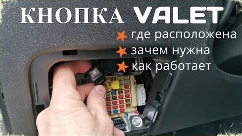 Кнопка сигнализации Валет (Valet) / Где расположена кнопка Valet, зачем ...
