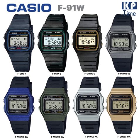 Casio นาฬิกาข้อมือผู้ชาย ผู้หญิง สายเรซิน รุ่น F 91w ของแท้ประกันศูนย์ Cmg Shopee Thailand