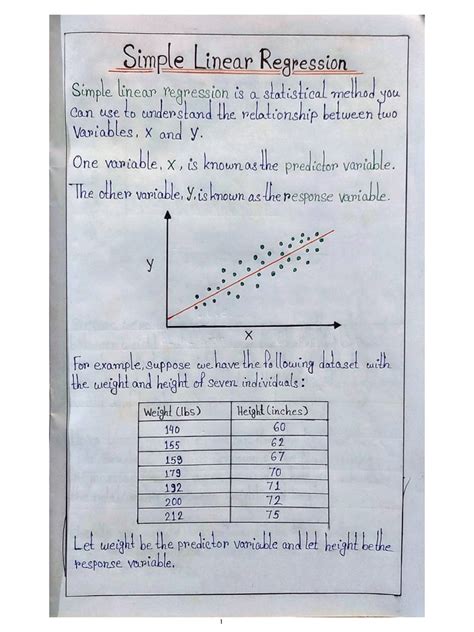 linear regression pdf