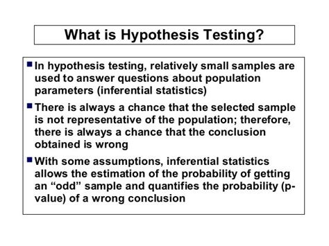 Hypothesis Testing In Six Sigma