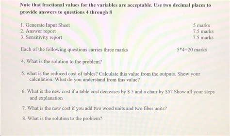 Solved Using Excel Solver Solve The Following Lp Problem