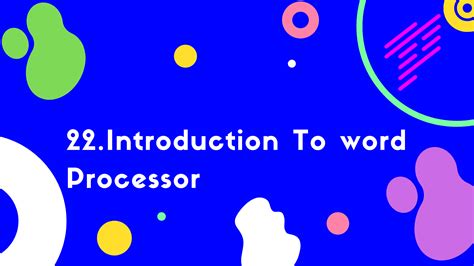 solutions for class 9 chapter introduction to word processor