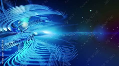 Abstract Rotating Twisted 3d Shape Stock Video Adobe Stock