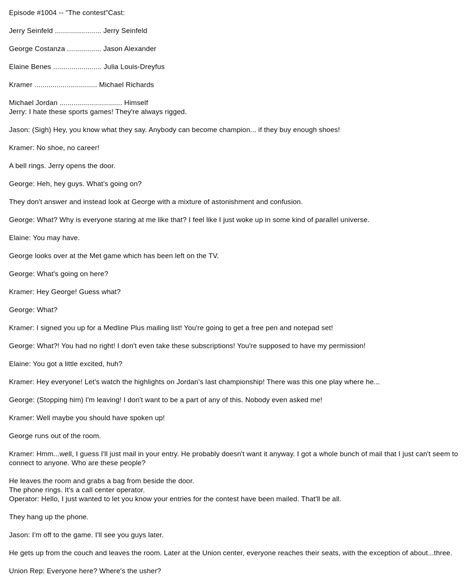 A Seinfeld Script Written By Gpt 3 That Doesnt Really Go Anywhere But
