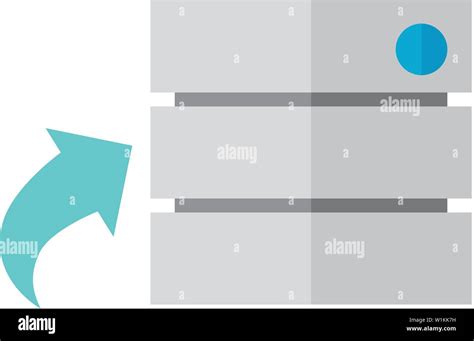 Database Icon In Flat Color Style Hardisk Upload File Server Web Hosting Stock Vector Image