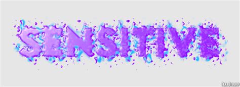 sensitive text effect and logo design word
